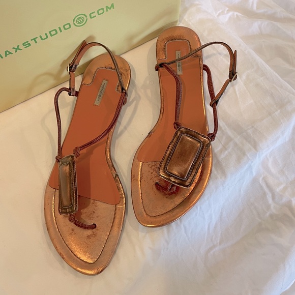 Max Studio | Shoes | Max Studio Copper Sandals | Poshmark